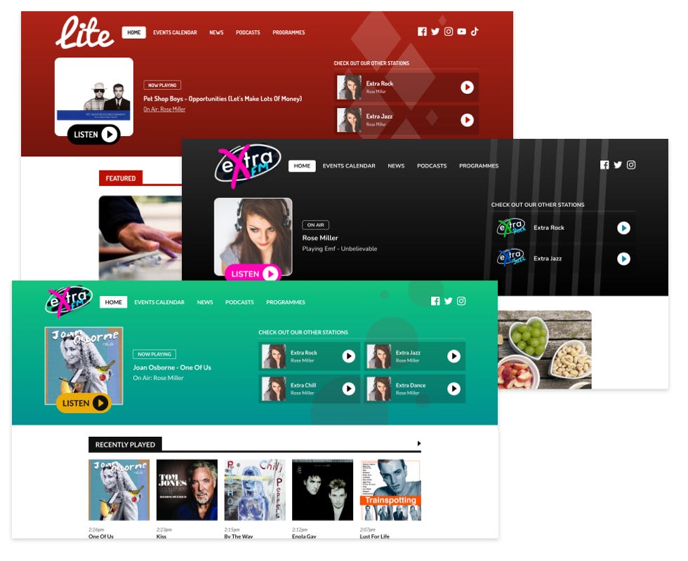 New ways to highlight spin-off and secondary radio stations - Aiir